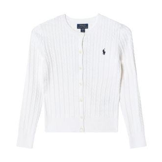 Polo Ralph Lauren Cardigan en coton torsad&eacute; - Homme - Pulls - Blanc - Taille: L