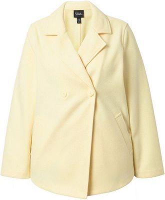 Ulla Popken Sommerjacke Fleece-Cabanjacke A-Linie Reverskragen Langarm