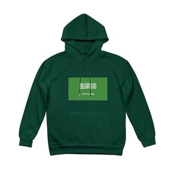 Generic Sweatshirts &Agrave; Capuche Femmes Doublure Polaire Imprim&eacute; Graphique Arabie Saoudite Drapeau Pull Hoodie Hauts Streetwear Vintage Pull De D&eacute;tente Athleisur