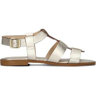 Stefano Lauran Elegante flache Sandalen mit runder Spitze - - Shoes - Damen - Gelb - 39 EU