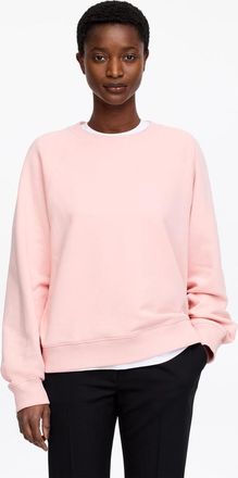 Arket Frottee-Sweatshirt -Rosa
