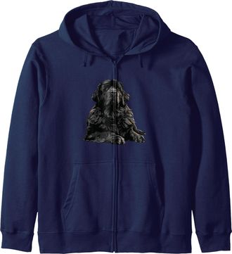 Whyitsme Design Abbildung eines neufundländischen Hundes Newfie Kapuzenjacke
