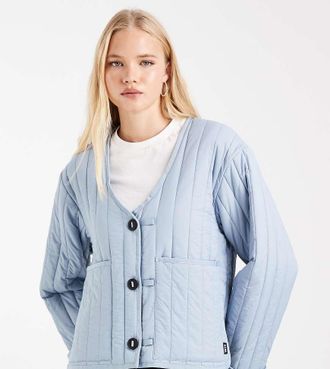 Rains x ASOS exklusive 21940 Banja wasserabweisende Innenjacke in Blau