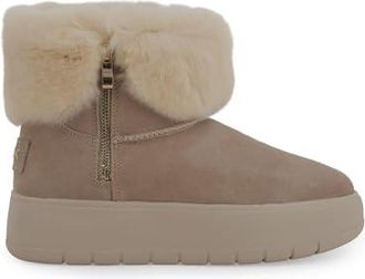 Melluso Bottines femme en daim glace avec doublure en mouton 093501, beige, 37 EU
