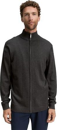 Tom Tailor 1047571 Cardigan, 10617-Black Grey Melange, 3XL Homme