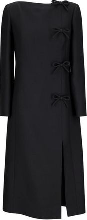 Valentino Garavani Femme, Robes, Noir, Taille: 36 FR Robe Midi à Noeuds