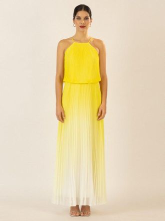 Apart Abendkleid im Neckholder Stil mit Batik- Effekt