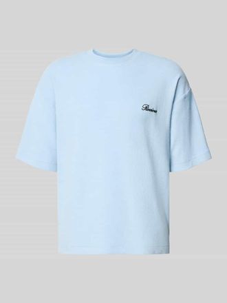 Review T-Shirt mit Rundhalsausschnitt und Label-Stitching