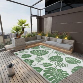 vidaXL Tapis dext&eacute;rieur Vert 190x290 cm pp