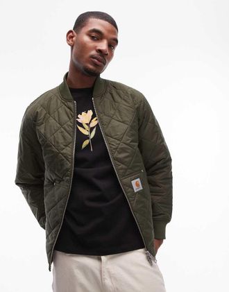 Carhartt Work in Progress Myton - Gef&uuml;tterte Steppjacke in Gr&uuml;n