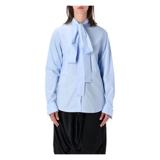 7 For All Mankind Bow Shirt - - Blouses & Shirts - Damen - Blau - L