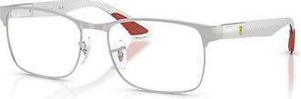 Ray-Ban Rb8425m Optics Scuderia Ferrari Collection Matt Silber Fassung Klar Glas Polarisiert 53-17