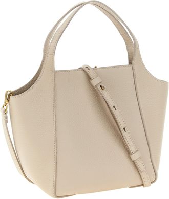 Brunello Cucinelli Leather Top Handle Bag - Beige