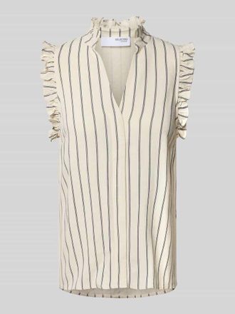 Selected Blusentop aus Viskose-Leinen-Mix Modell VIVA