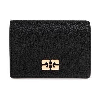 Ganni Femme, Accessoires, Noir, Taille: ONE Size Porte-cartes avec rabat