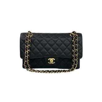 Chanel Pre-owned Matelass&eacute; Coco Mark Double Flap Schultertasche - - Pre-owned - Damen - Schwarzk - ONE SIZE