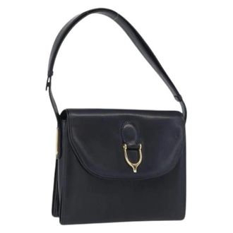 Gucci Pre-owned Vintage Leder Schultertasche - - Pre-owned - Damen - Blau - ONE SIZE