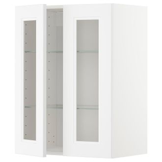 IKEA METOD Wandschrank mit B&ouml;den/2 Glast&uuml;ren