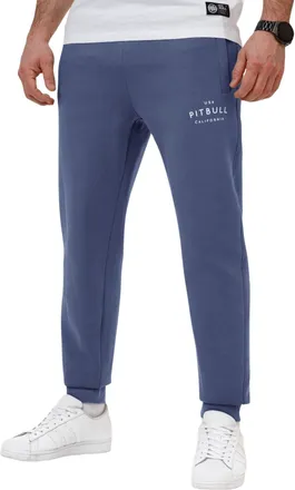 Pitbull Jogginghose Herren Sampson, Trainingshose Herren, Sporthose Basic, Sporthose Lang, Trainingsanzug, Sweathose Joggen mit Kleiner Schriftzug
