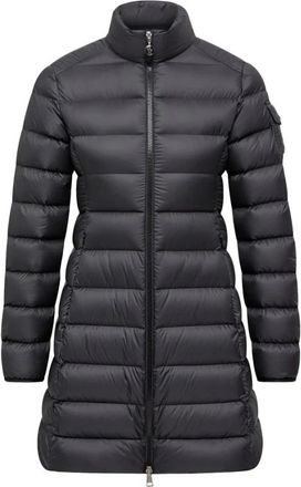 Moncler Elegante Mittellange Daunenjacke - - Jackets - Damen - Schwarzk - S