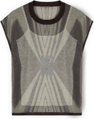 Motivi Femme, Blouses et Chemises, Noir, Taille: 36 FR Pull kimono &agrave; motif g&eacute;om&eacute;trique avec top