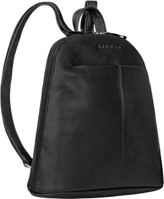 STILORD Olivia Sac à dos Cuir Femme - Petit Sac à Dos à Main Vintage en Cuir Véritable pour iPad 9,7 et Tablettes 10,1 pouces, Couleur:noir