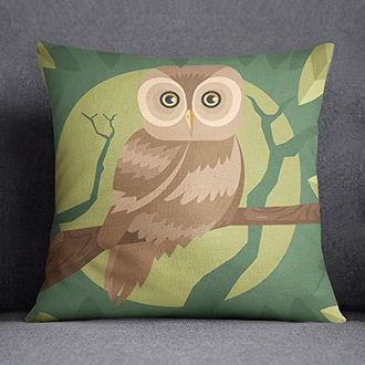 Bonamaison Le Jardin du Lin Zierkissenhüllen, Mehrfarbig, 45x45