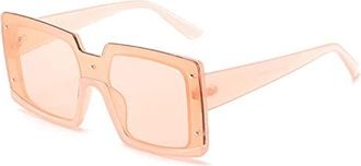 Generic Lunettes de soleil tendance à monture carrée pour hommes et femmes vacances en plein air soleil décoration de plage (couleur : D, taille : moyen) 2026