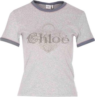 Chloé Rundhalspullover - Grau