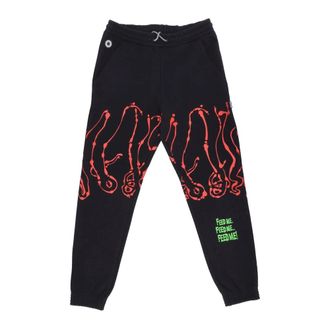 Octopus Schwarze Dripper Sweatpant - - Trousers - Herren - Schwarzk - M