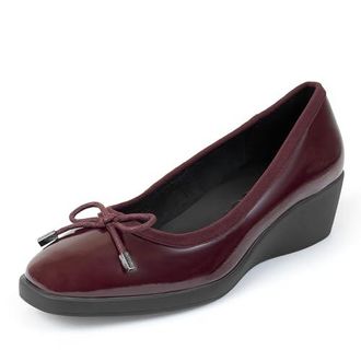 Aerosoles Femme Tema Escarpins, Similicuir Verni Merlot froiss&eacute;, 39.5 EU
