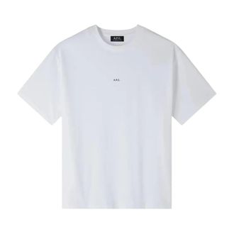 A.P.C. Boxy Micro Logo T-shirt - - Tops - Herren - Wei&szlig; - M