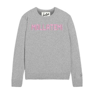 MC2 Saint Barth Pull &agrave; col rond - Femme - Pulls - Gris - Taille: 40 FR