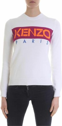 Kenzo Rundhalspullover - Weiß