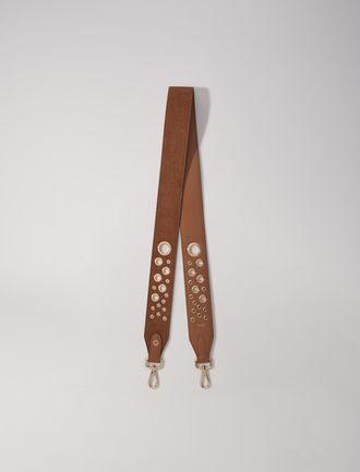 Maje Bandouli&egrave;re En Su&egrave;de &Agrave; Studs - Marron - Maje