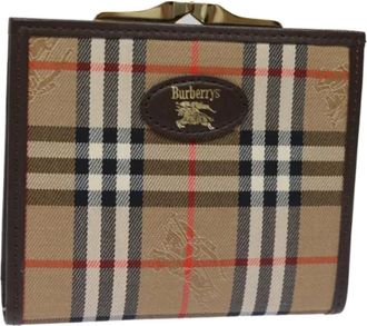 Burberry Pre-owned Toile petite-maroquinerie - Femme - Pre-owned - Beige - Taille: ONE Size