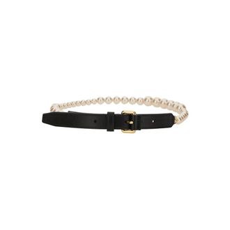Moschino Femme, Accessoires, Noir, Taille: 90 CM Embellished Belt