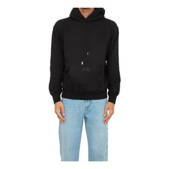 GCDS Gcds, Homme, Sweatshirts et sweats &agrave; capuche, Noir, Taille: M Felpa Sweat &agrave; capuche