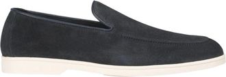 Doucal's Homme, Chaussures, Bleu, Taille: 43 1/2 EU Mocassins en daim