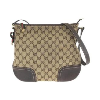 Gucci Pre-owned Princy GG Canvas Leder Schultertasche - - Pre-owned - Damen - Braun - ONE SIZE