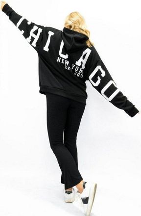 Worldclassca Kapuzenpullover Worldclassca Oversized Hoodie Kapuzenpullover Sweatshirt CHICAGO