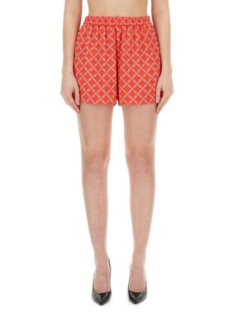 Michael Michael Kors Logo-Emblazoned Shorts - Red