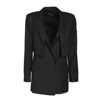 Karl Lagerfeld Transformer Twist Blazer - - Jackets - Damen - Schwarzk - M
