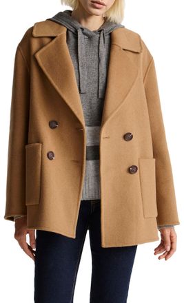 Benetton Damen Giaccone 28f7dn083 Mantel, beige, M