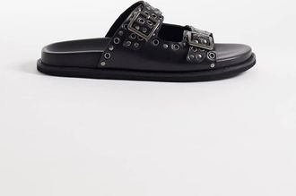 WALK LONDON Walk London - Dolly - Sandalen aus Leder in Schwarz