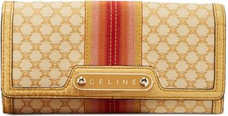 Celine portefeuille Macadam en cuir emboss&eacute; (2008) - Orange