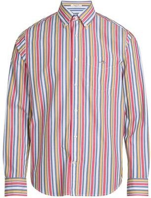 GANT Chemise droite &agrave; rayures en coton