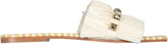 De Siena shoes Fransen-Sandalen mit Nieten - - Shoes - Damen - Beige - 36 EU