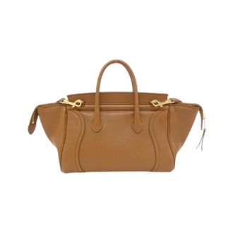 Celine Pre-owned Sac Little Luggage en agneau - Femme - Pre-owned - Brun - Taille: ONE Size