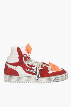 Off-white High-top 3.0 OFF COURT Leather and Fabric Sneakers with contrast details Off-White